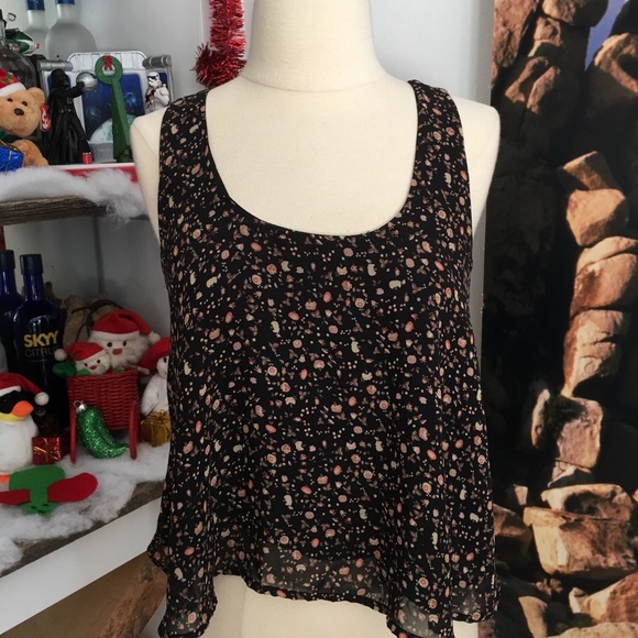 mine | Tops | Sheer Flowy Tank Top | Poshmark